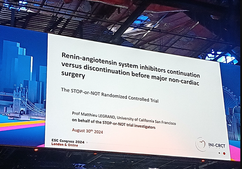 STOP-or-NOT Trial: Renin-Angiotensin System Inhibitors