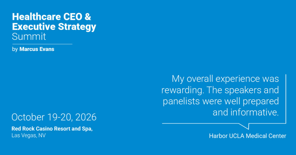 Marcus Evans Announces the Healthcare CEO & Executive Strategy Summit ...